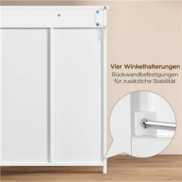 Koupelnová skříňka Yaheetech – bílá (266634004746)