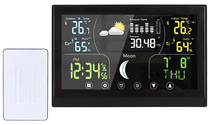 SOLIGHT Domácí meteostanice TE110B, černá