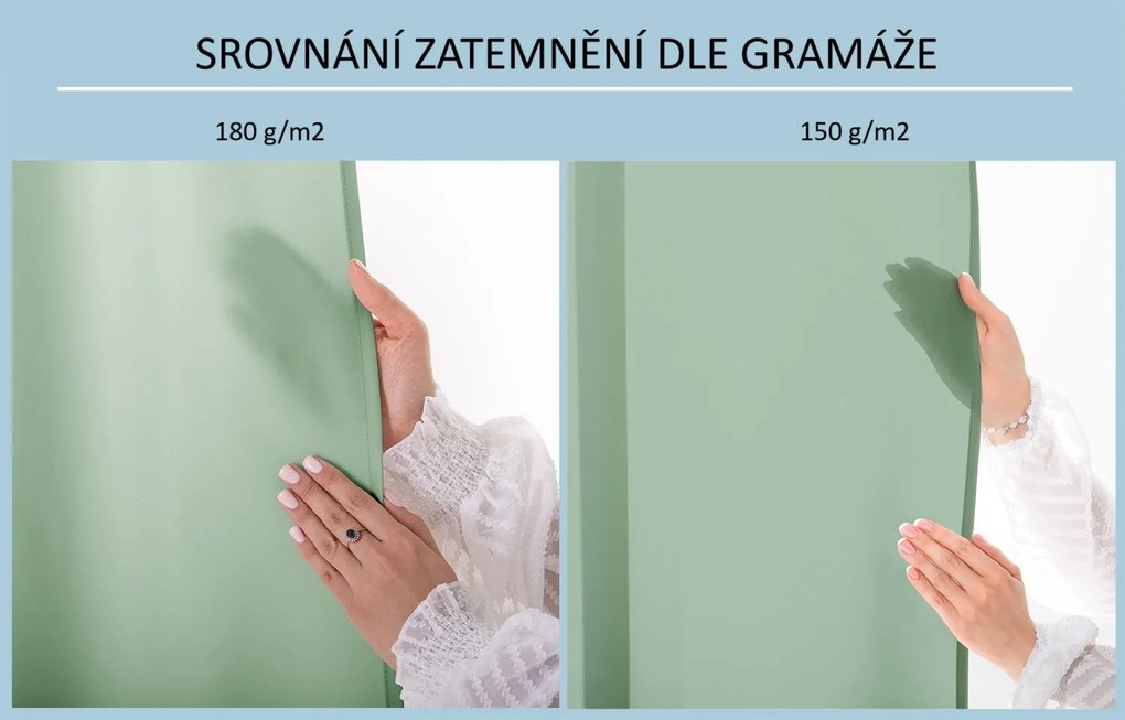 Závěs Carli s designovými poutky 140x250 cm - výběr z 10 provedení