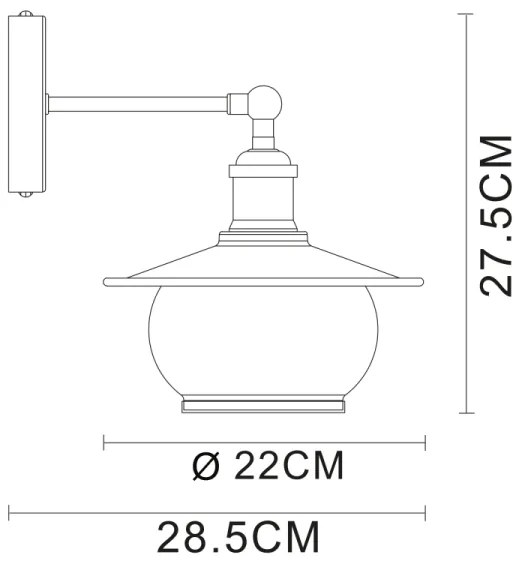 Globo 69030W - Nástěnné svítidlo 1xE27/60W