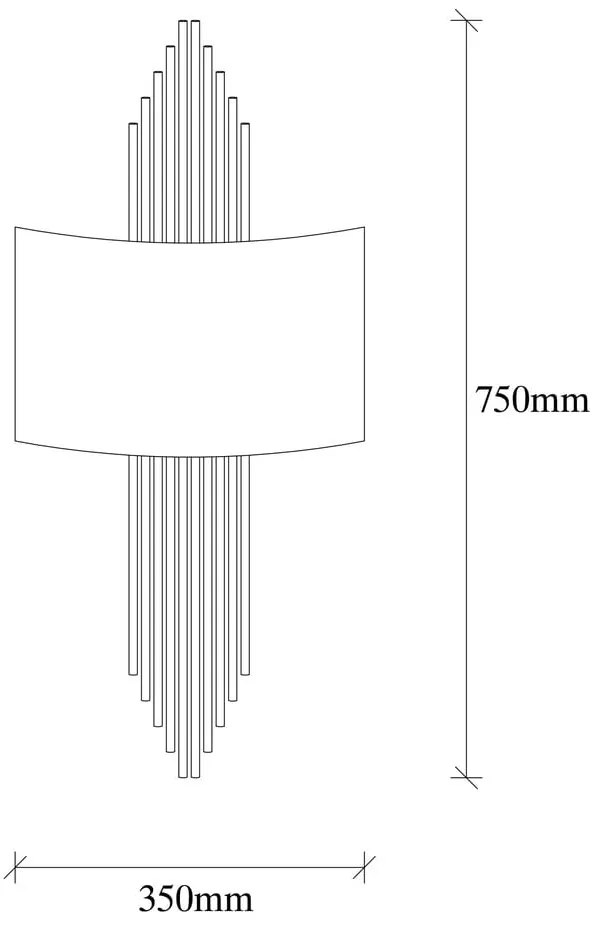 Černé/ve zlaté barvě nástěnné svítidlo Rayi – Opviq lights