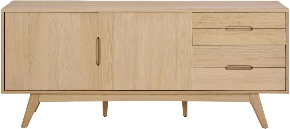 Komoda Marte 180 cm dub bělený