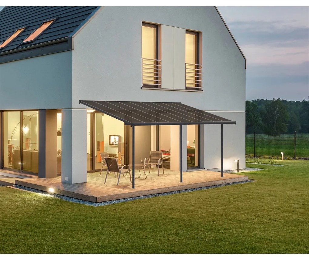 Palram Capri 5400 antracit 3 x 5,46 hliníková (montovaná) pergola