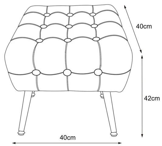 Taburetka QUADRA béžová