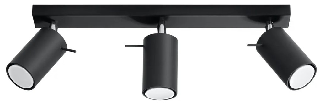 Sollux Lighting Stropní svítidlo RING 3 černé