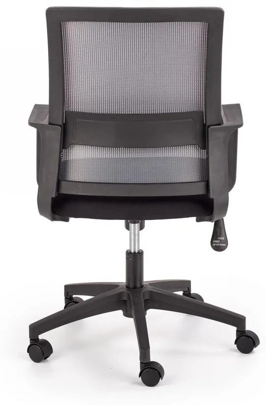 Kancelářká židle Manu černá/šedá