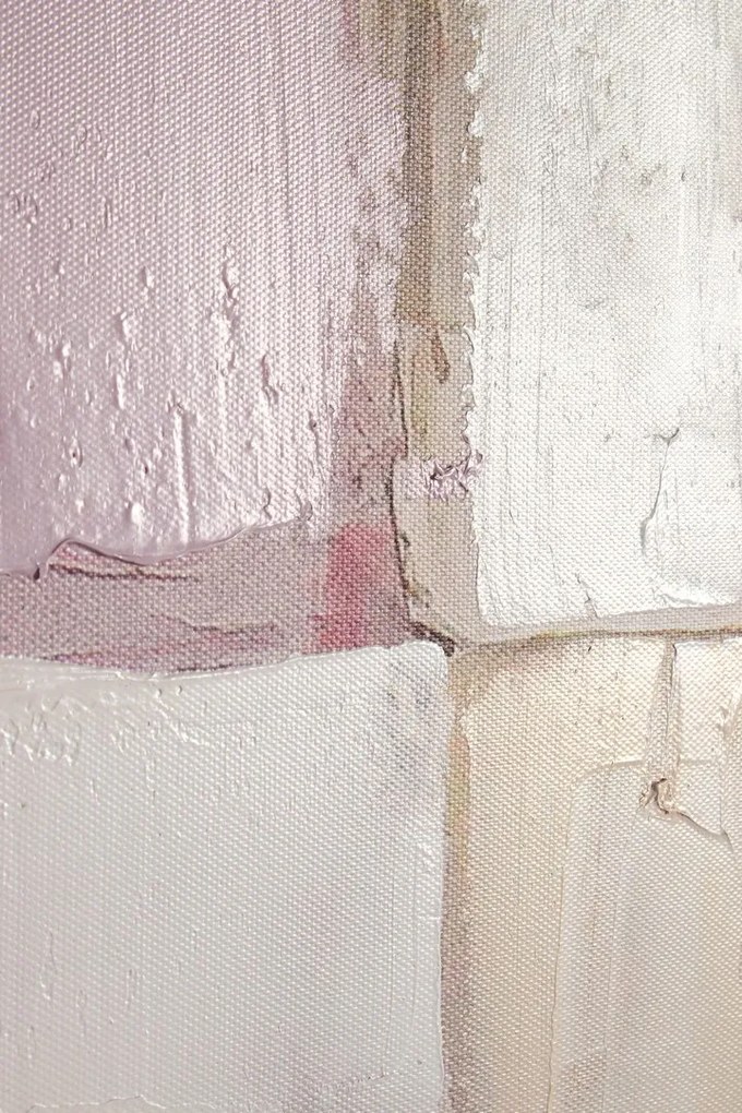 BIZZOTTO Obraz v rámu 120 x 80 cm růžovo-béžový 0245267