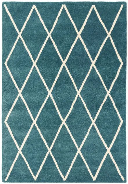 Modrý  koberec Swans Diamond Teal Rozměry: 200x290 cm