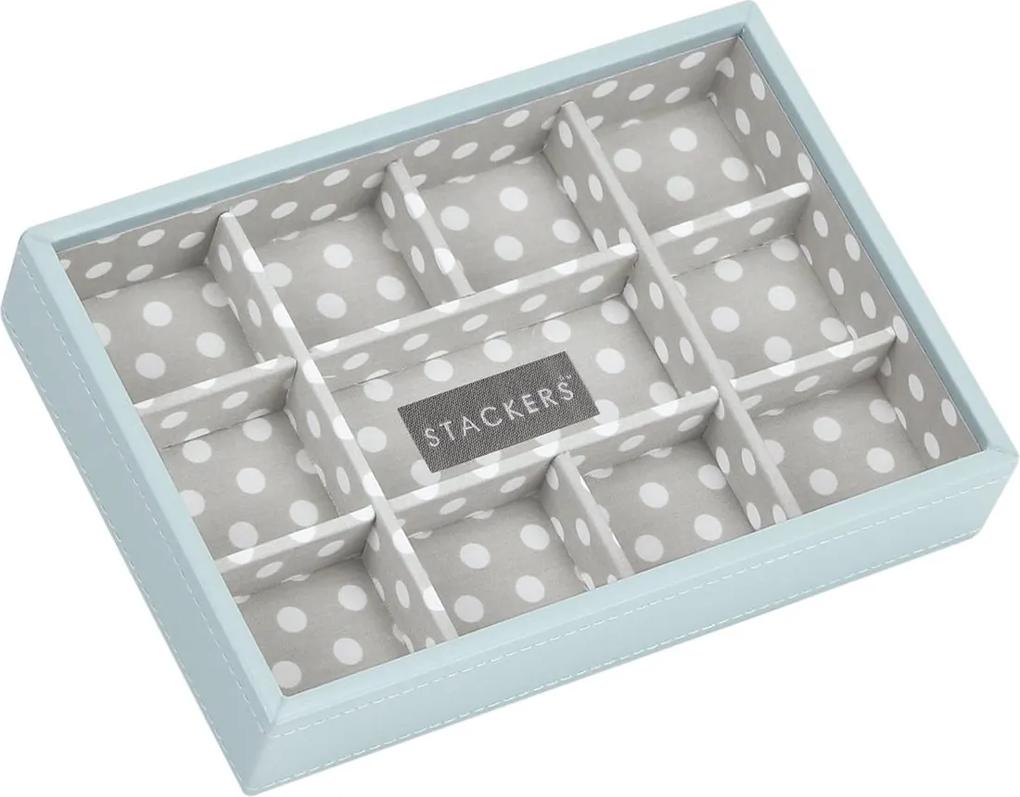 Krabička na šperky Stackers s 11 přihrádkami mini šedo-béžová