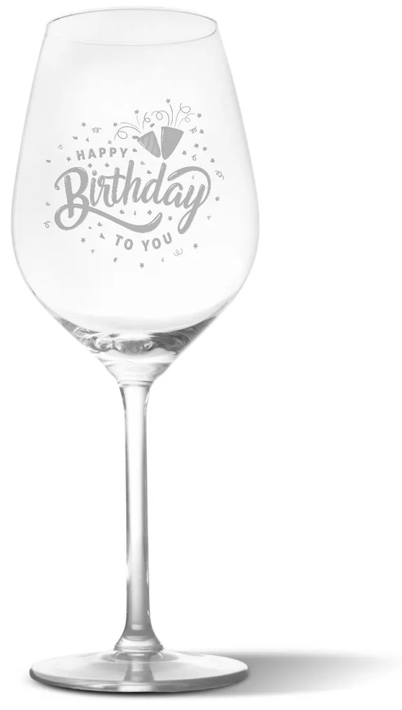 Sablio Sklenička na víno Happy birthday to you 2: 49 cl