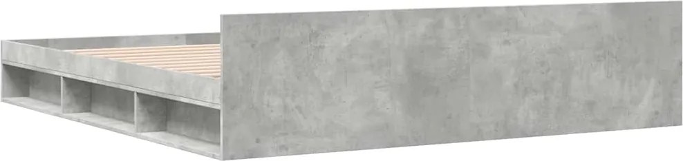 Rám postele se zásuvkami betonově šedý 180 x 200 cm kompozit 3280730