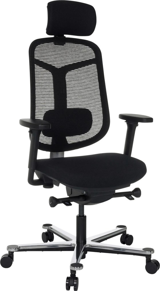 XXXLutz OTOČNÁ ŽIDLE, síťovina, černá MID.YOU - Online Only kancelářské židle - 001918034202