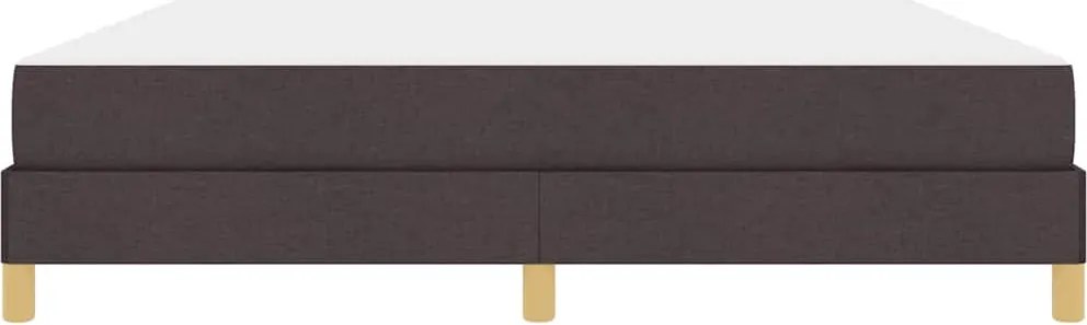 Postel s boxspringem s matrací Tmavě hnědá 180 x 200 cm textil 3398587