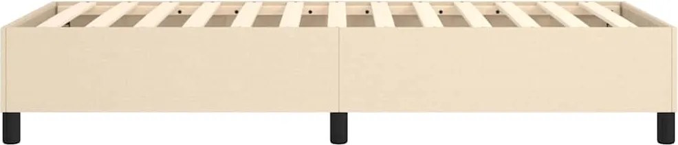 Rám postele s boxspringem krémová 100 x 200 cm textil 3120843