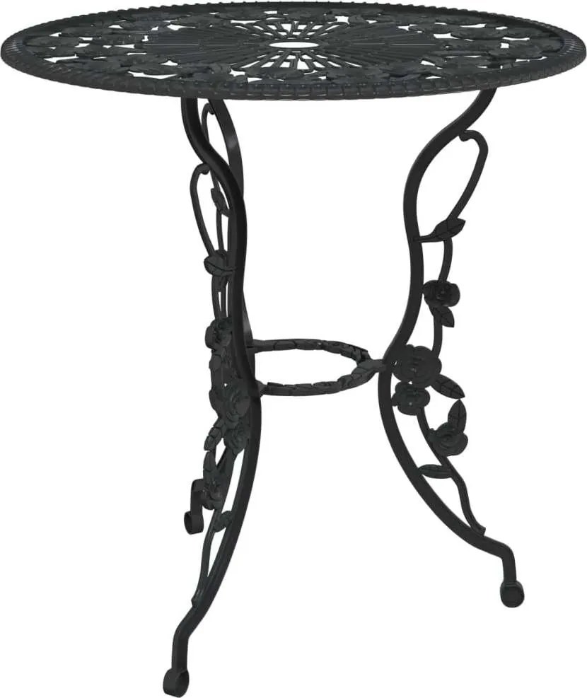 vidaXL 3dílný bistro set litý hliník [47858] Barva: Černá