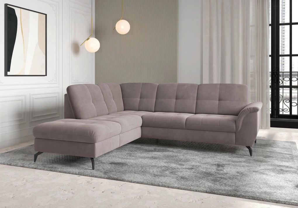 XXXLutz ROHOVÁ SEDAČKA, textil, šedohnědá Sit & More - Sedací soupravy - 00014401331N