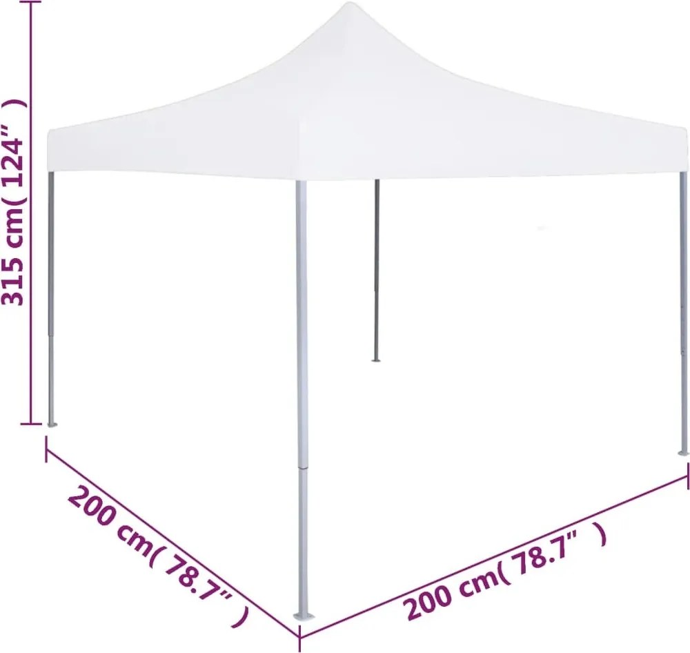 vidaXL Skládací party stan pop-up 200 x 200 x 306 cm [48886] Barva: Černá