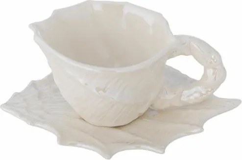 Šálek s podšálkem Shellie Pearl 150 ml Bloomingville