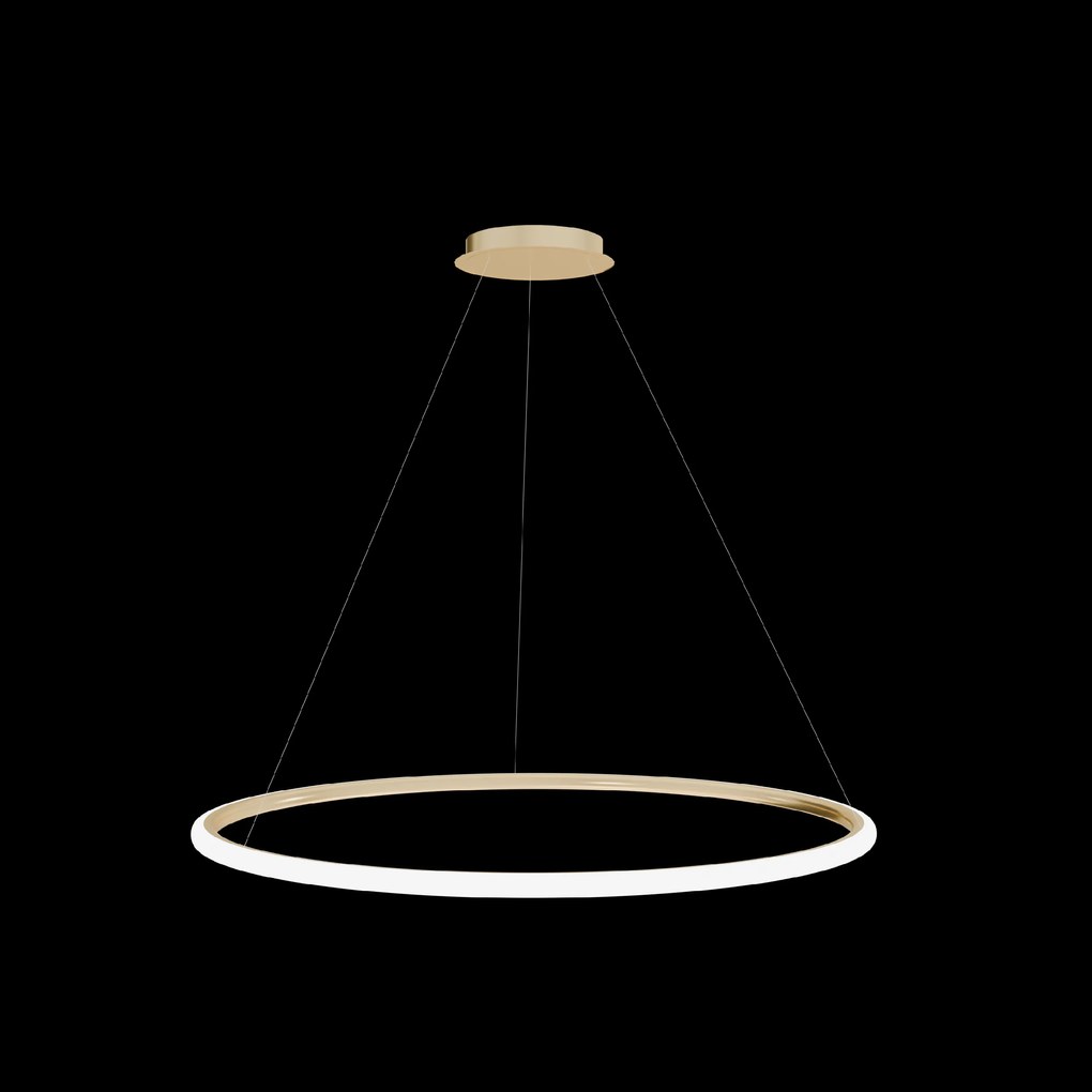 Toolight Toolight, závěsné svítidlo 40cm, 24W, 3000K, LHJ001-CP, zlatá lesklá, OSW-50000