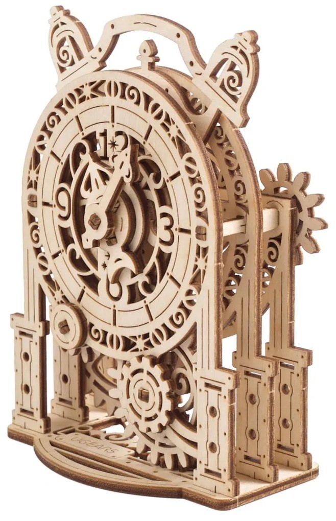 Ugears 3D dřevěné mechanické puzzle Dekorační budík
