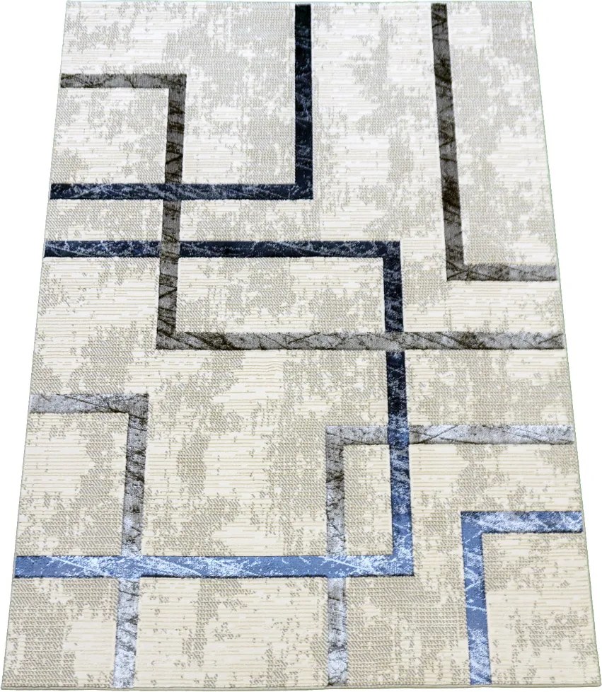 BE Koberec Esprit 3609 NAVY - tmavě modrý obdélníkový Rozměr: 60x100 cm