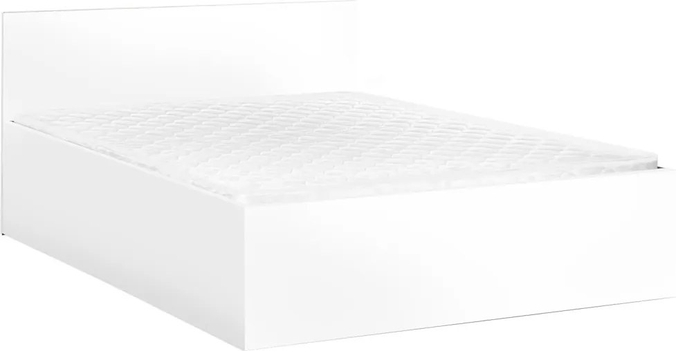 Postel SOFIA 180 x 200 cm, bílá Matrace: Matrace Coco Maxi 20 cm, Rošt: S lamelovým roštem