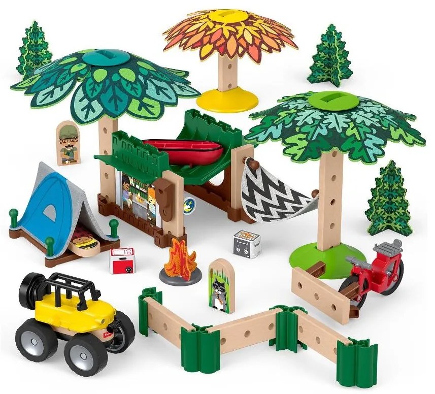 Výrobce po 1 ks | Fisher-Price - Dětská stavebnice Wonder Makers Camping | P5244