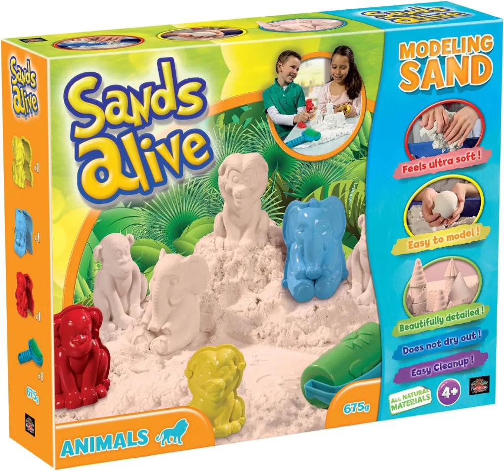 Alltoys CZ Kinetický písek Sands Alive set Zvířátka
