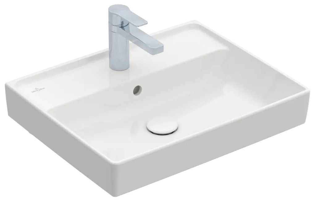 Villeroy & Boch Villeroy &amp; Boch COLLARO - Umyvadlo 550x440x160 mm, s přepadem, bílá Alpin 4A335501