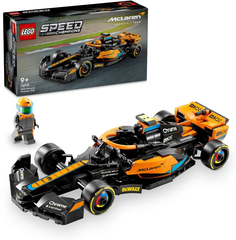 Lego stavebnice lego speed champions 76919 závodní auto mclaren formule 1 2023