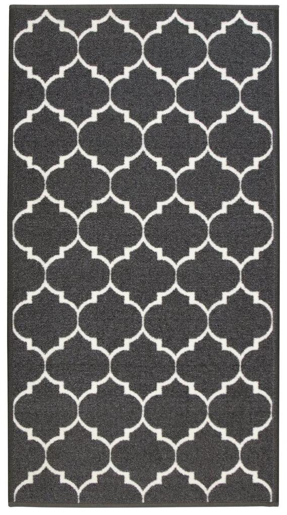 Kusový koberec protiskluzový Clover Tmavě šedý Rozměr: 67x200 cm