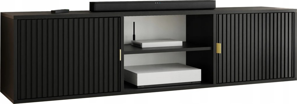 TV skříňka ELI 3 otevřenáTV skříňka černý