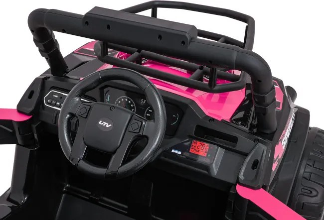Elektrické terénní autíčko UTV LIFT růžové