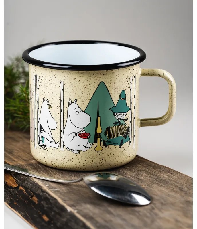 Hrnek Moomin Campers 0,8l, smalt / béžový