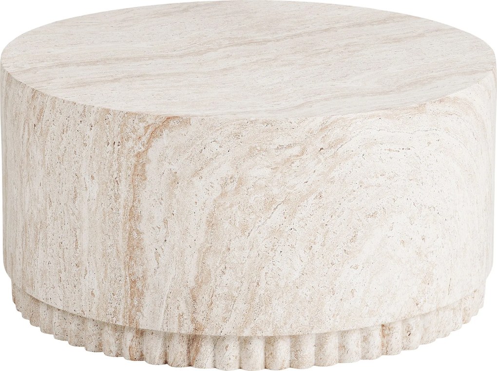 House Nordic Konferenční stolek BONN ø75cm travertin 7511031
