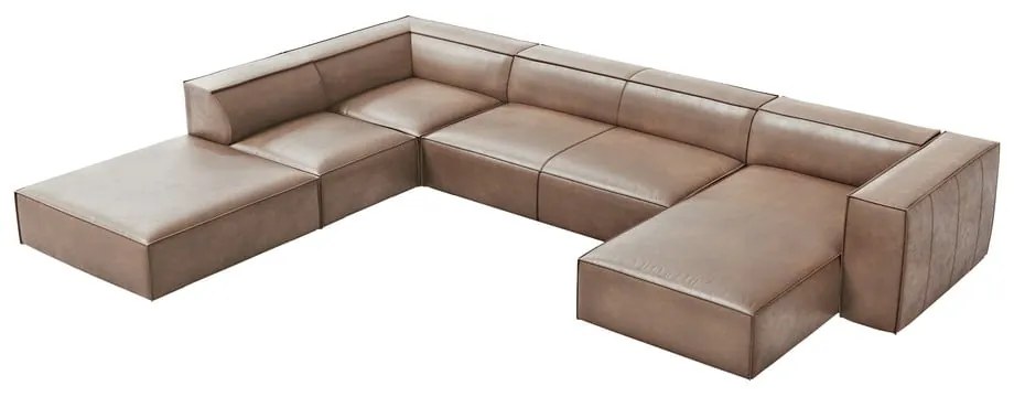 Světle hnědá kožená rohová pohovka (levý roh) Madame – Windsor &amp; Co Sofas