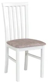 Jídelní židle MILANO 1 Bílá Tkanina 28B