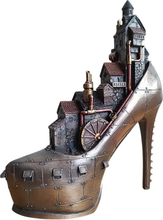 Steampunková bota – vesnice na vysokém podpatku, Veronese WU76936