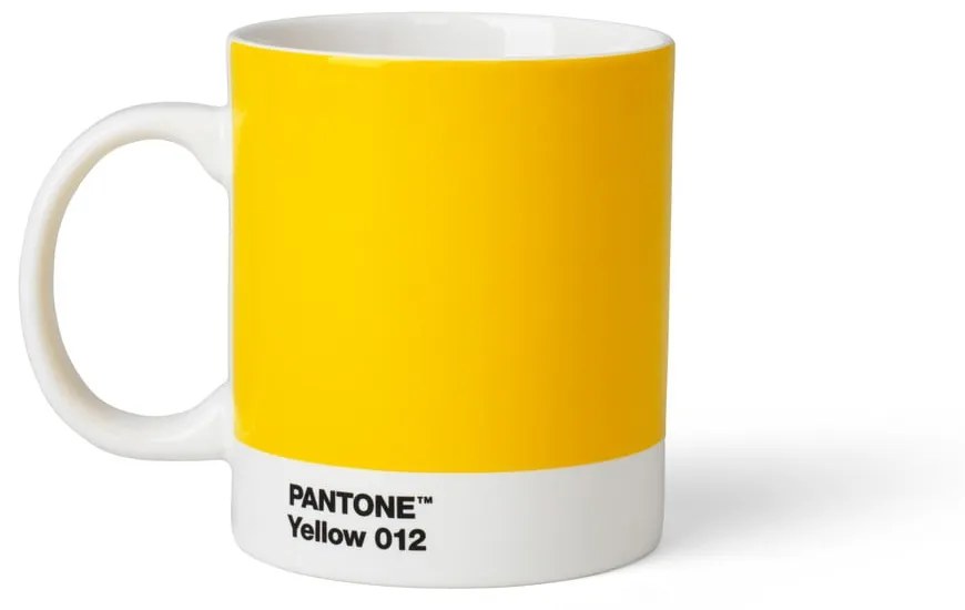 Žlutý keramický hrnek 375 ml Yellow 012 – Pantone