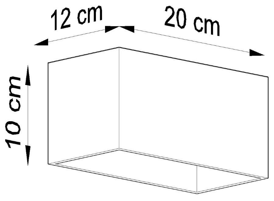 Sollux Lighting Nástěnné svítidlo QUAD MAXI Černá