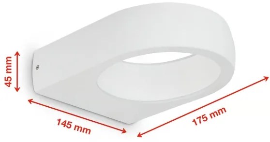 Telefunken 320206TF - LED Venkovní nástěnné svítidlo LED/7,5W/230V IP44 bílá