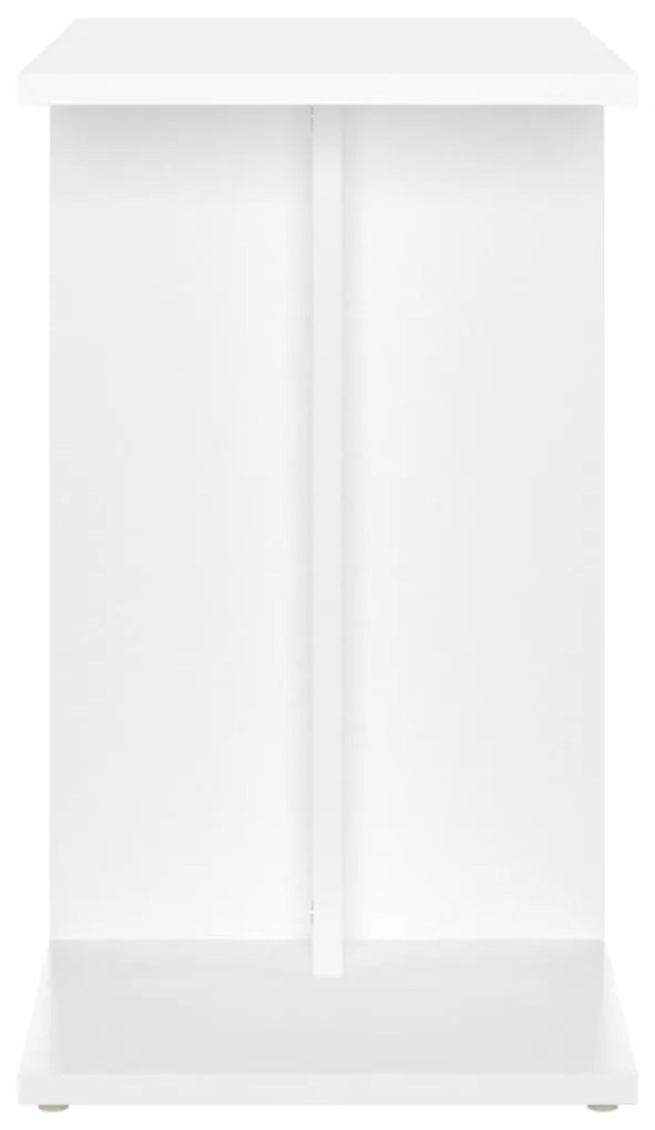 Odkládací stolek bílý 50 x 30 x 50 cm dřevotříska - Default Title