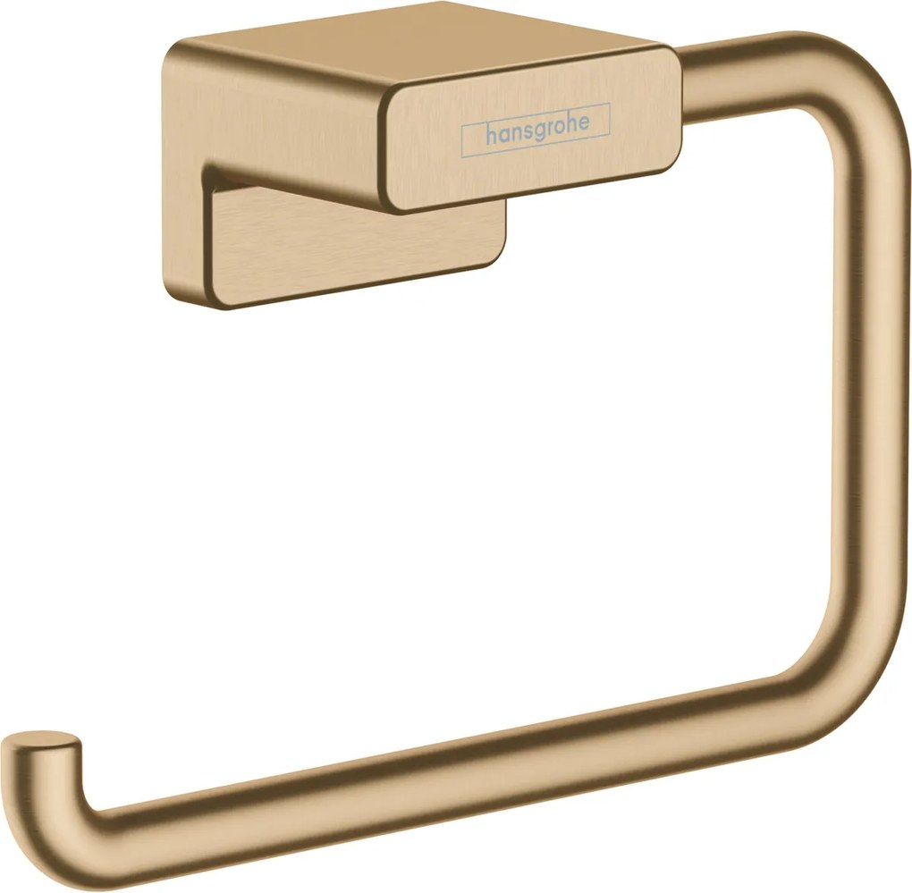 Hansgrohe AddStoris, držák na toaletní papír bez krytky, kartáčovaný bronz, HAN-41771140