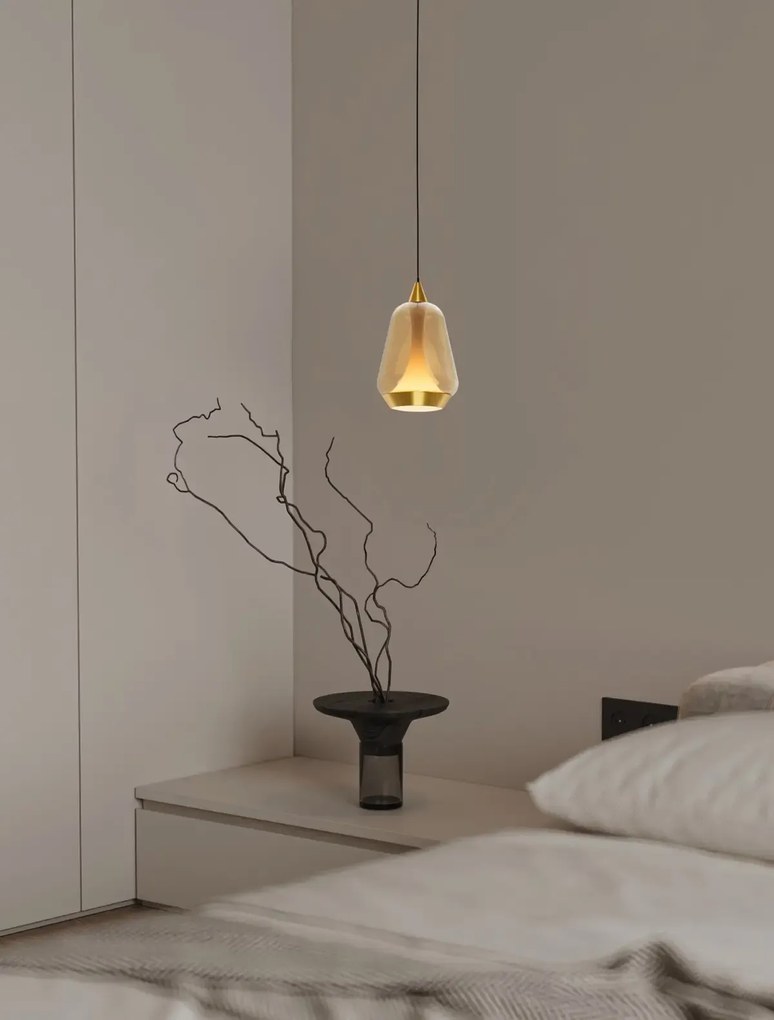 Minimalistický lustr Alish 1 Zlatá