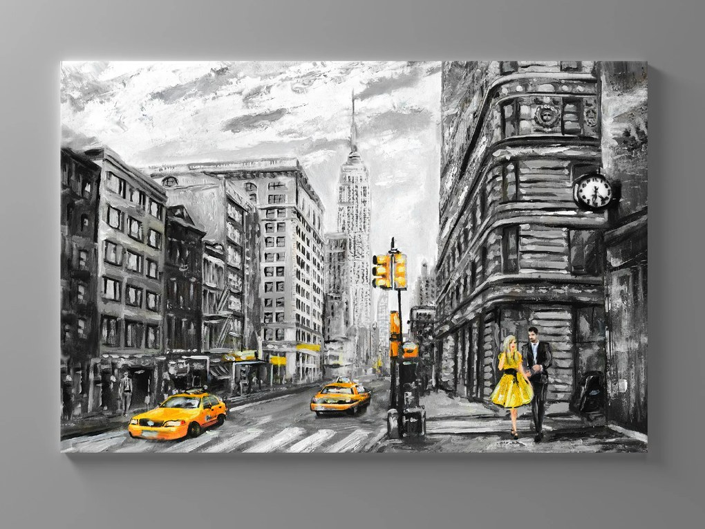Obraz new york žluté taxi Rozměr: 150 x 100 cm