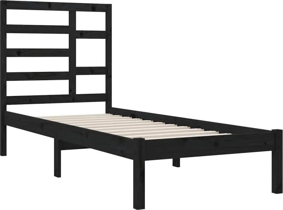 vidaXL Rám postele masivní dřevo 75 x 190 cm Small Single [3105759] Barva: Bílá