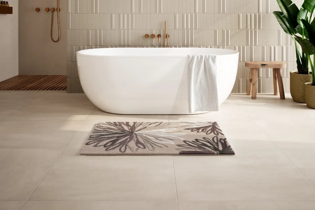 GRUND Koupelnová předložka ART taupe-béžová Rozměr: 60x100 cm