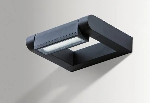 AZZ AZ2132 LED Venkovní nástěnné svítidlo Azzardo Frame wall dark grey AZ2132 8W 800lm 3000K IP54 18,5cm tmavě šedé - AZZARDO