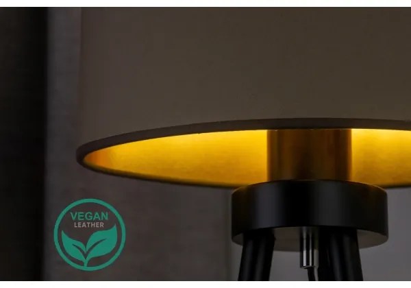 Duolla - Stolní lampa OVAL VEGAN 1xE27/15W/230V pr. 30 cm béžová