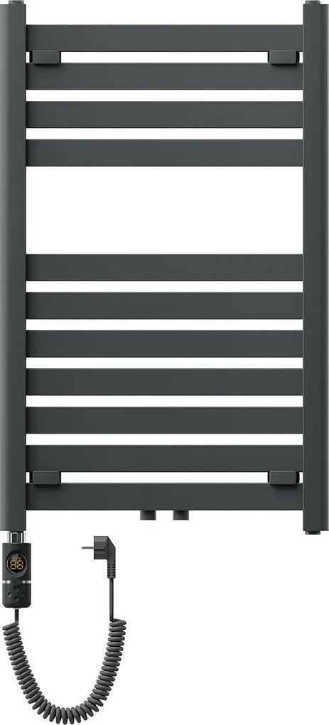 Mexen Uran, elektrické topné těleso 800x500 mm + topná tyč 600 W, antracitová, W105-0800-500-2600-66